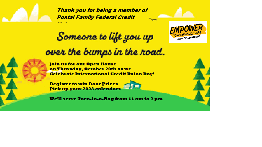 Postal Family FCU > Notices